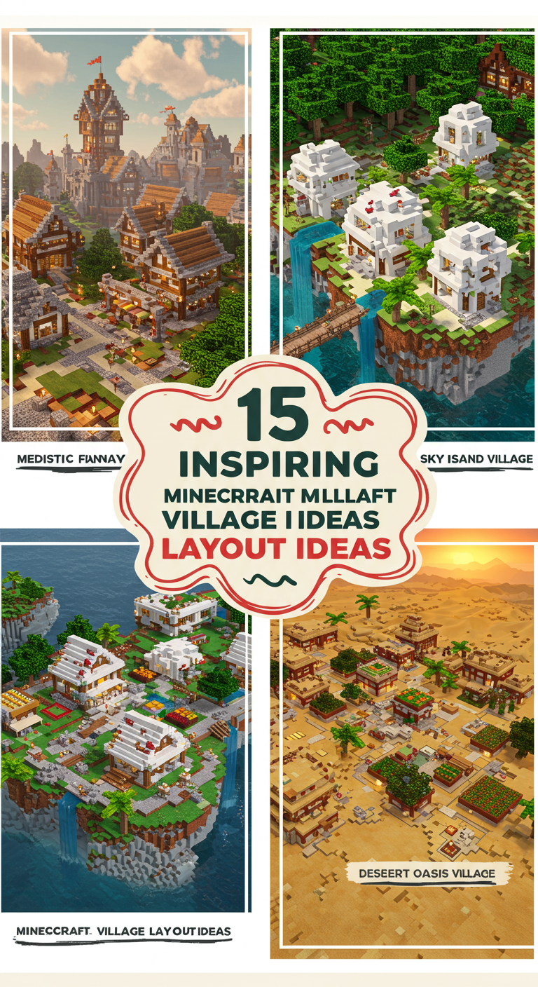 15 Inspiring Minecraft Village Layout Ideas