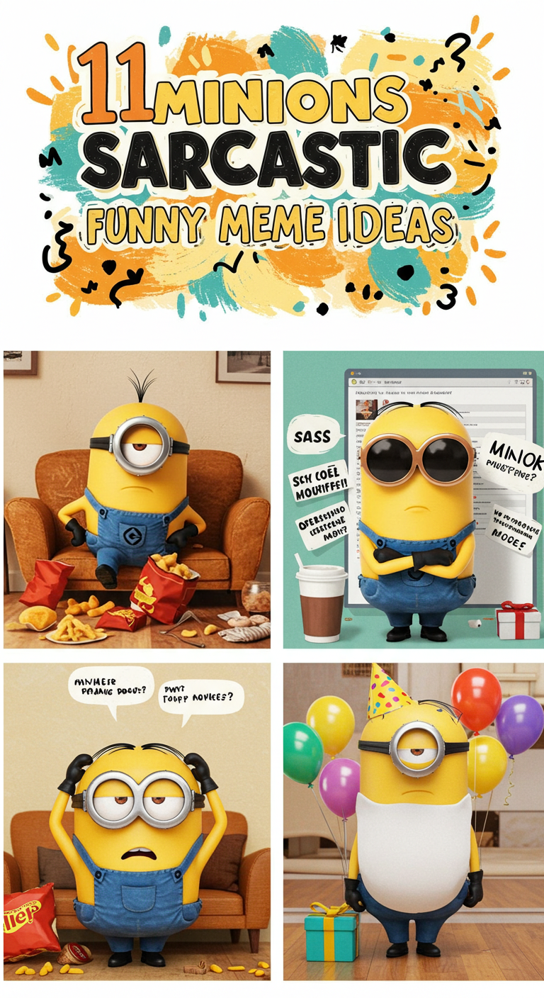 11 Minions Sarcastic Funny Meme Ideas