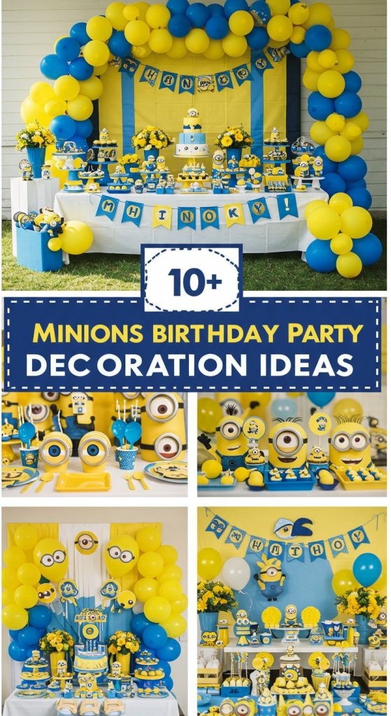 13 Minions Birthday Party Decoration Ideas