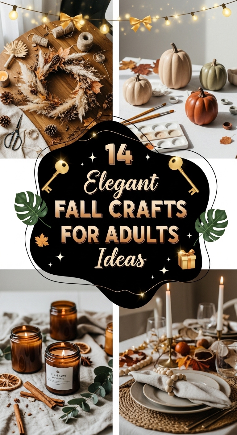 14 Elegant Fall Crafts for Adults Ideas