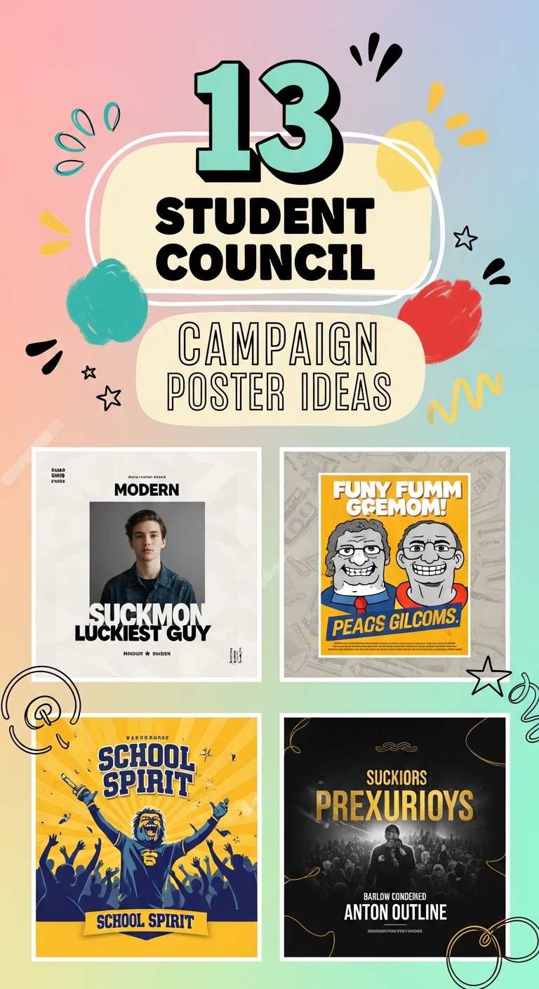 13 Student Council Campaign Poster Ideas