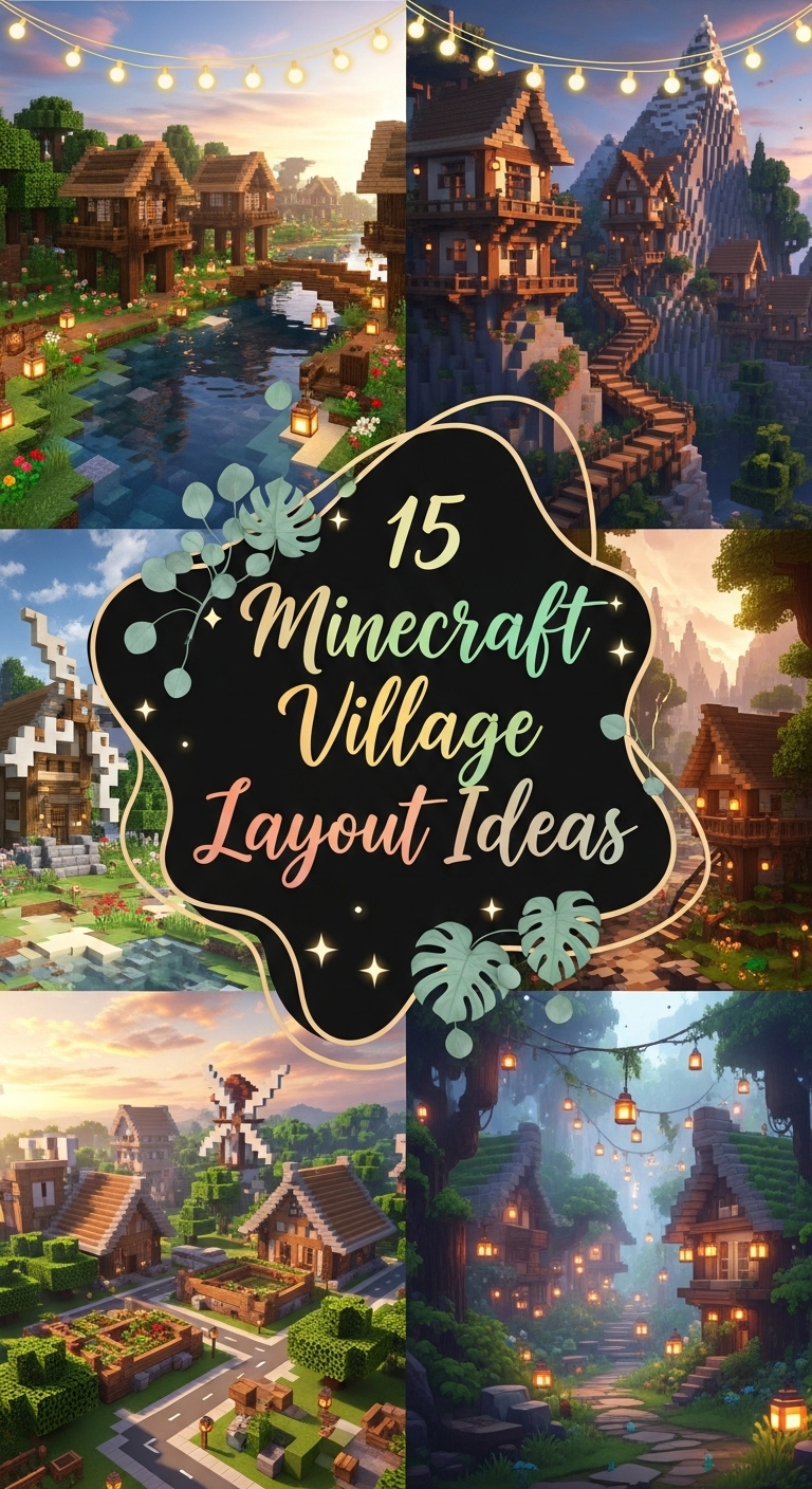 15 Inspiring Minecraft Village Layout Ideas