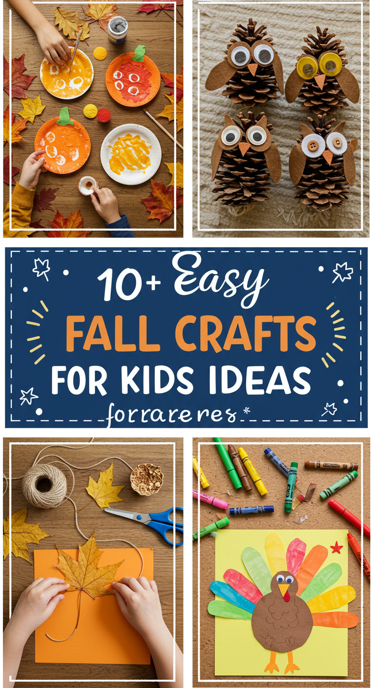 15 Easy Fall Crafts for Kids Ideas