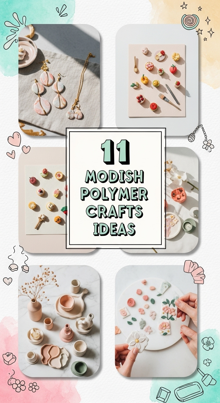 11 Modish Polymer Clay Crafts Ideas
