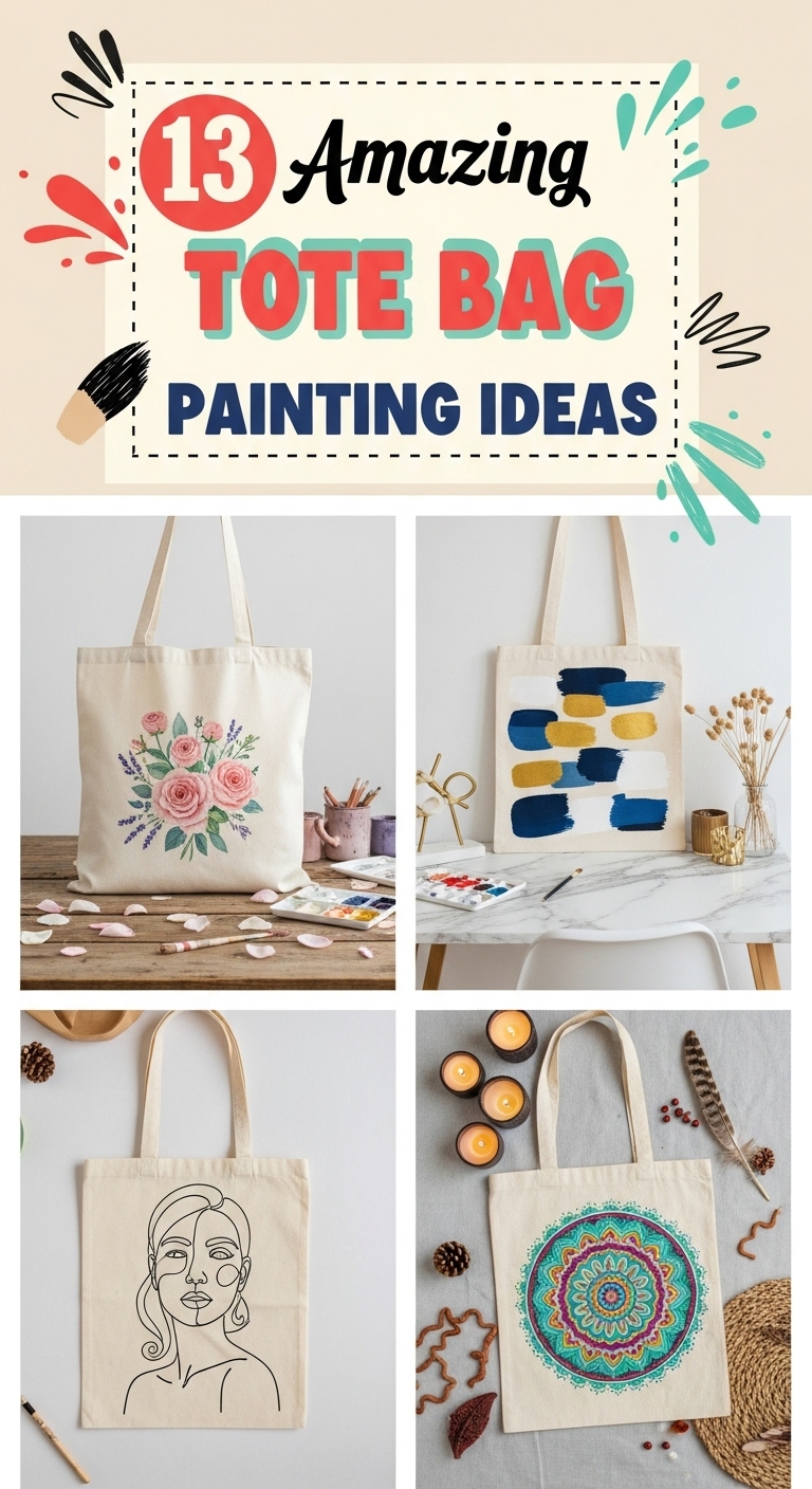 13 Amazing Tote Bag Painting Ideas
