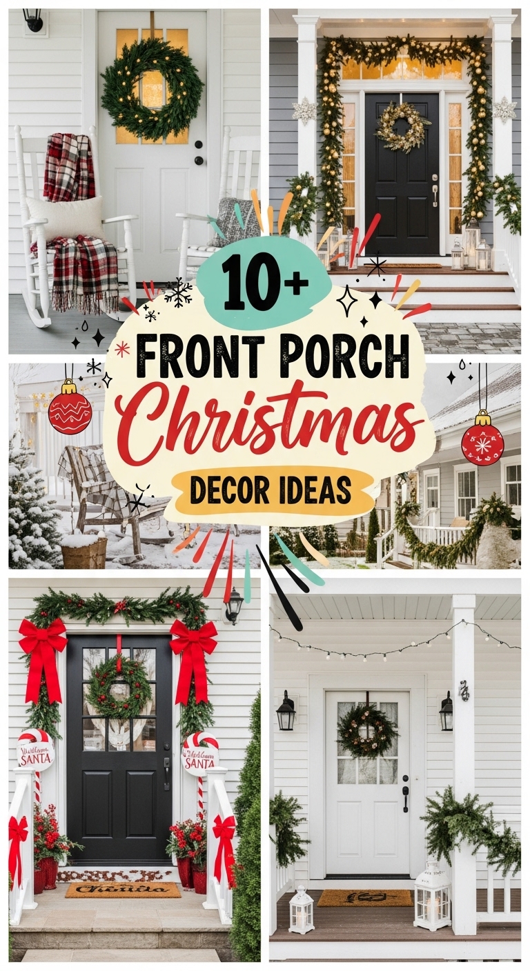 14 Front Porch Christmas Decor Ideas