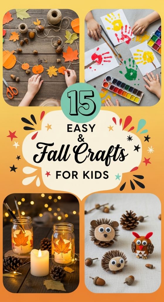 15 Easy Fall Crafts for Kids Ideas