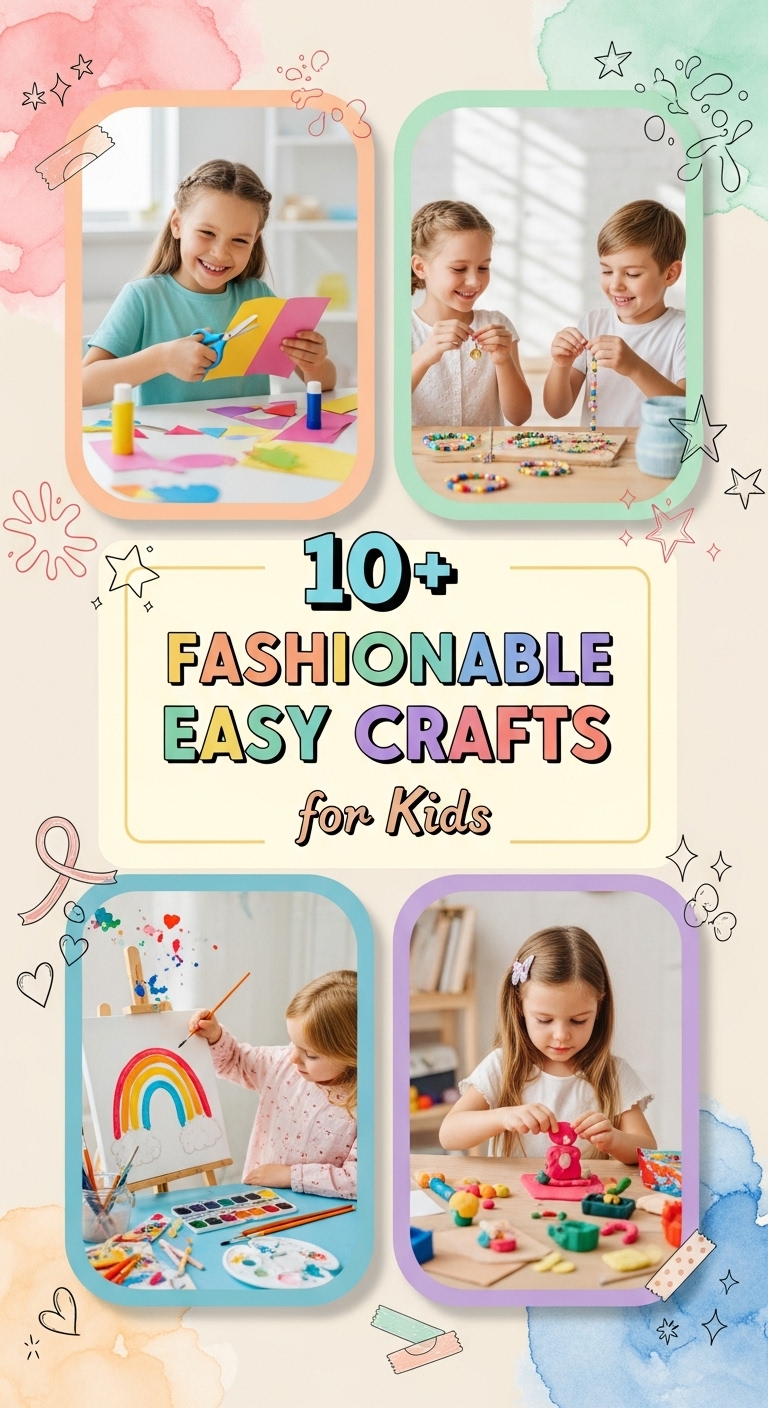 13 Fashionable Easy Crafts for Kids