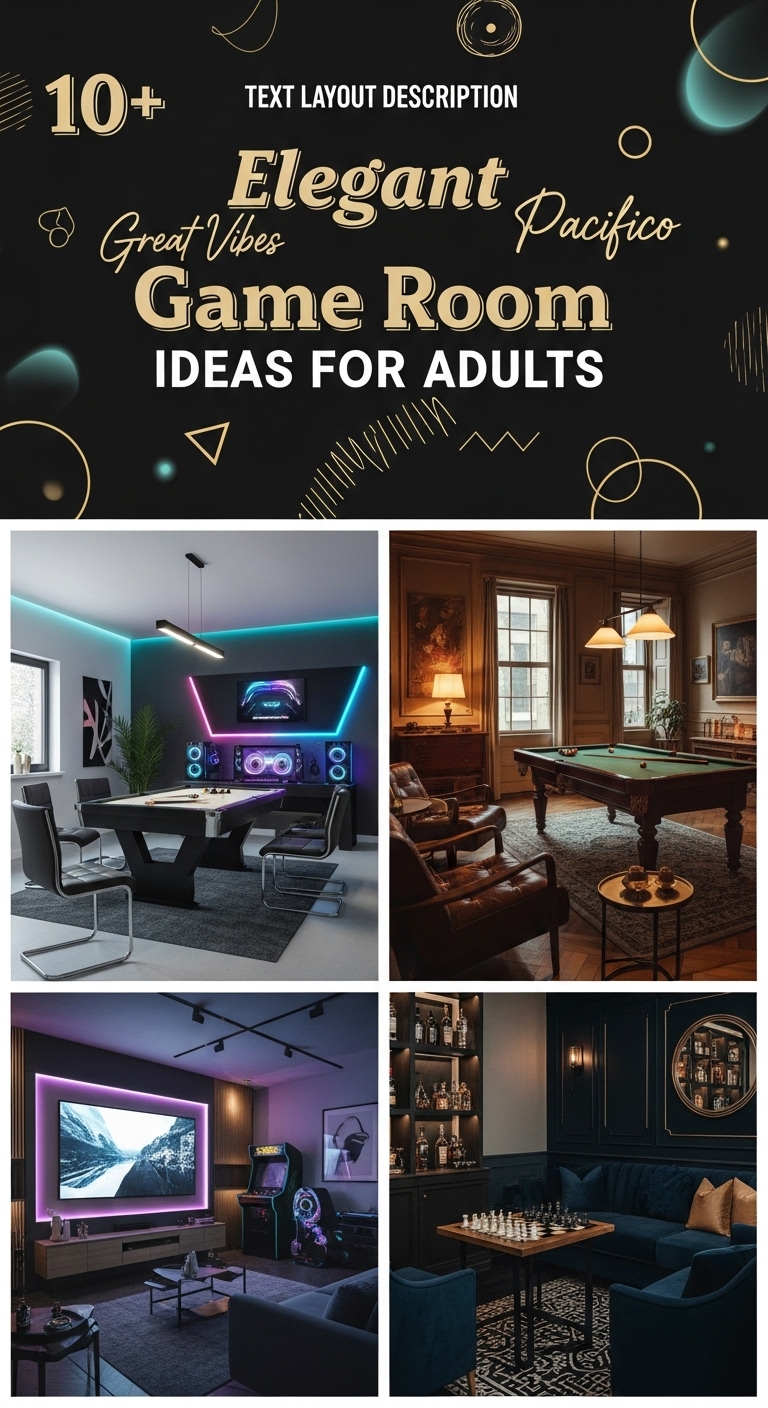 13 Elegant Game Room Ideas for Adults