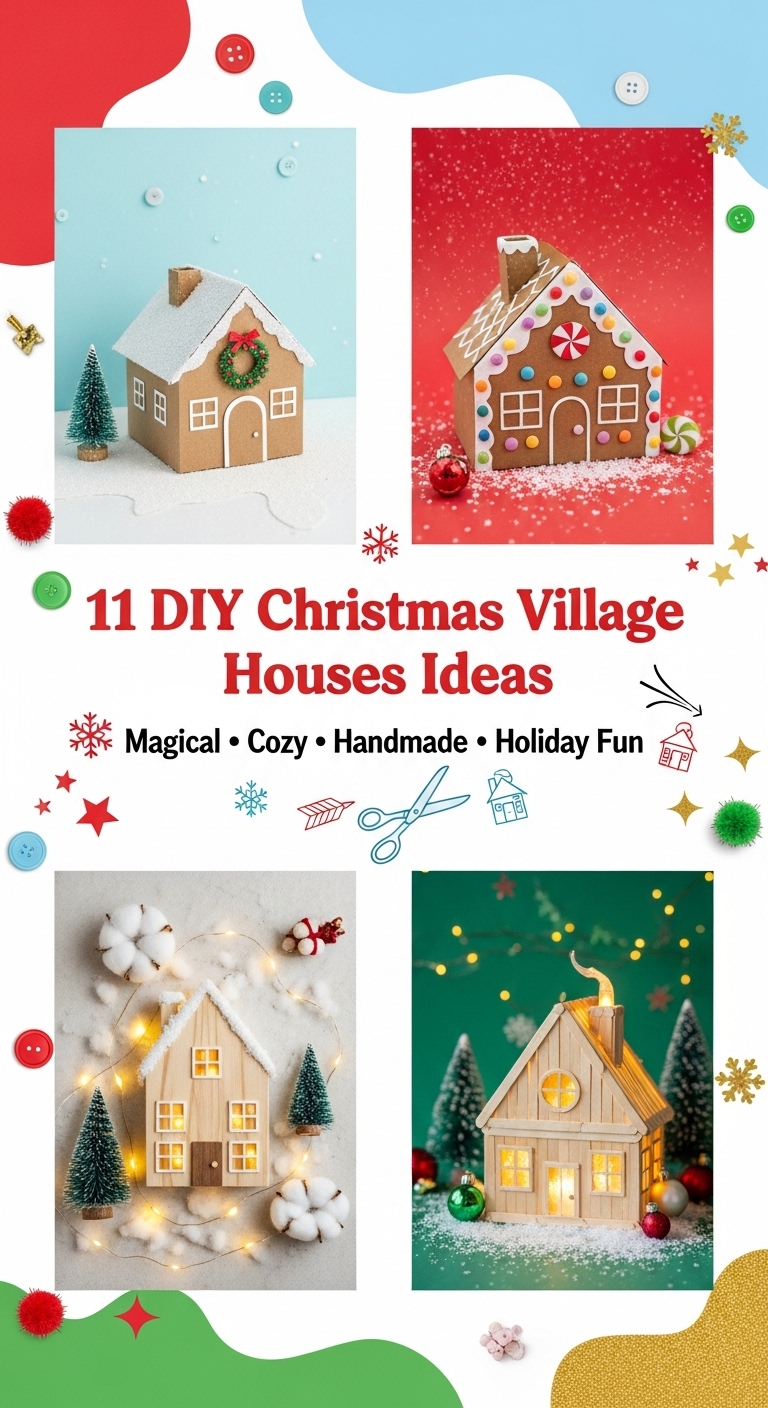 11 DIY Christmas Village Houses Ideas