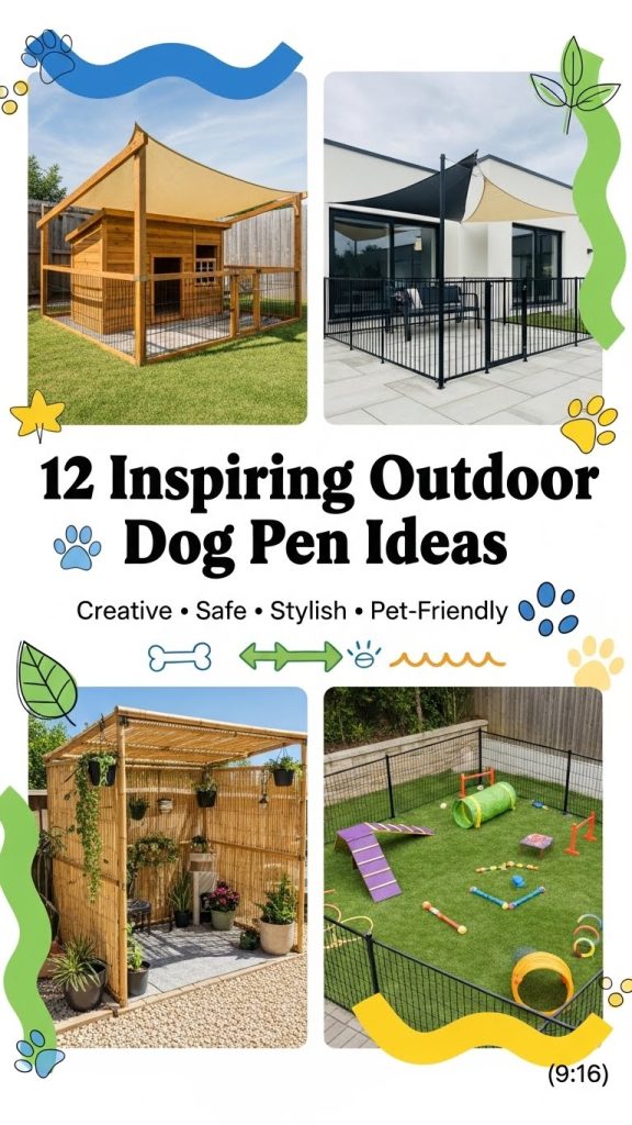 12 Inspiring Outdoor Dog Pen Ideas