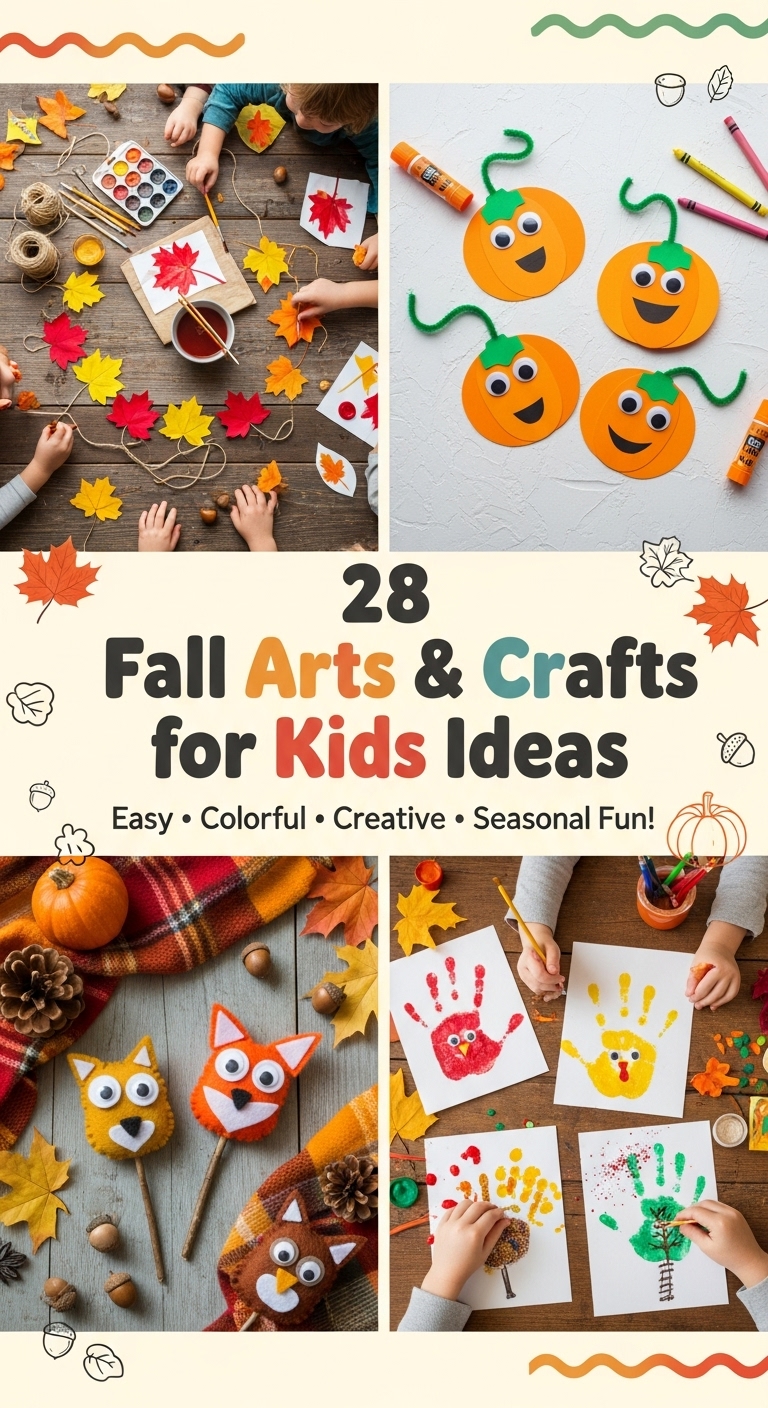 28 Fall Arts & Crafts for Kids Ideas