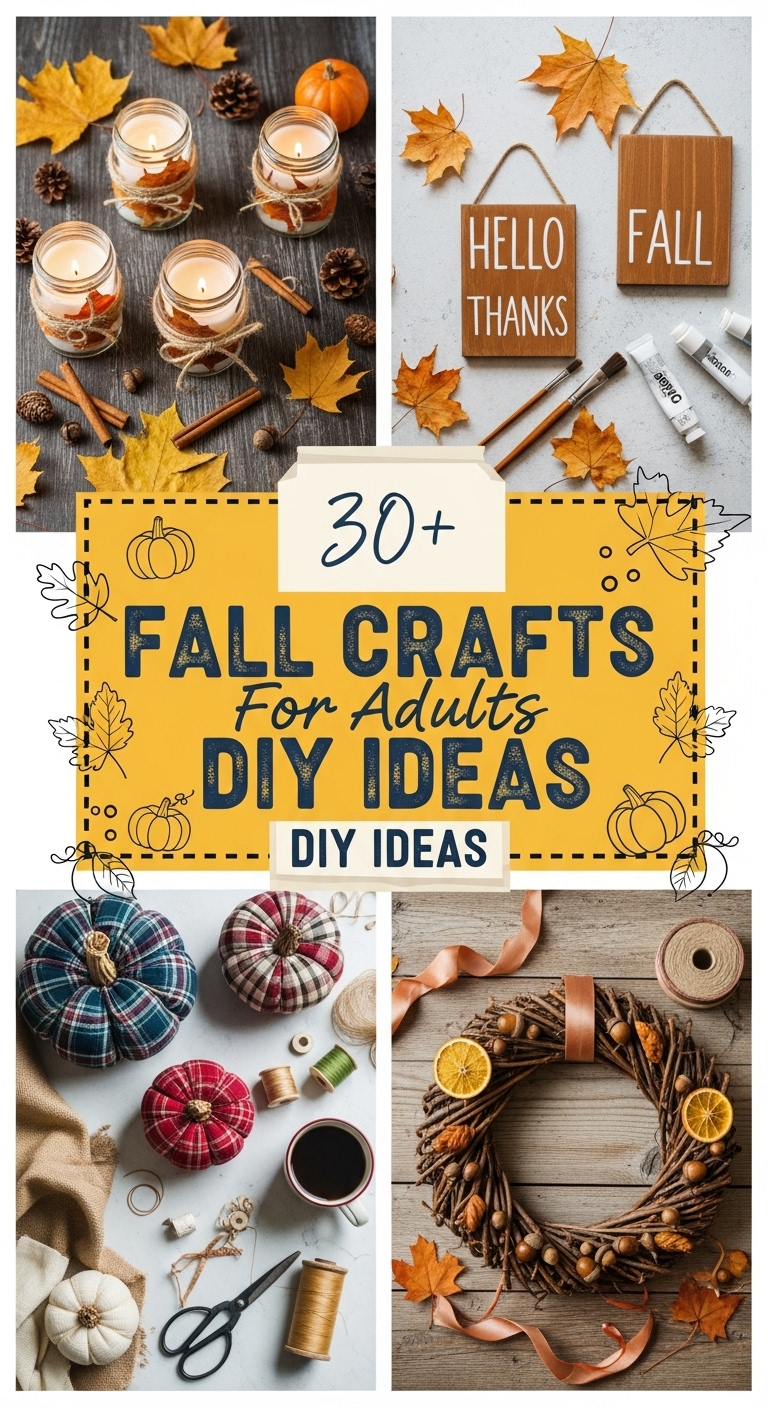 31 Easy Fall Crafts For Adults DIY Ideas