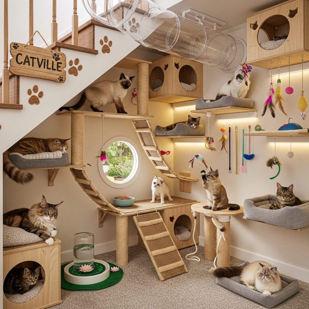 14 Amazing Indoor Cat Playground Ideas
