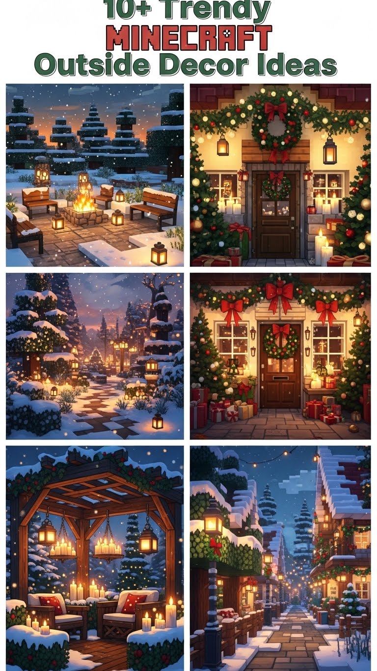 12 Trendy Minecraft Outside Decor Ideas