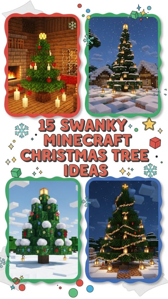 15 Swanky Minecraft Christmas Tree Ideas