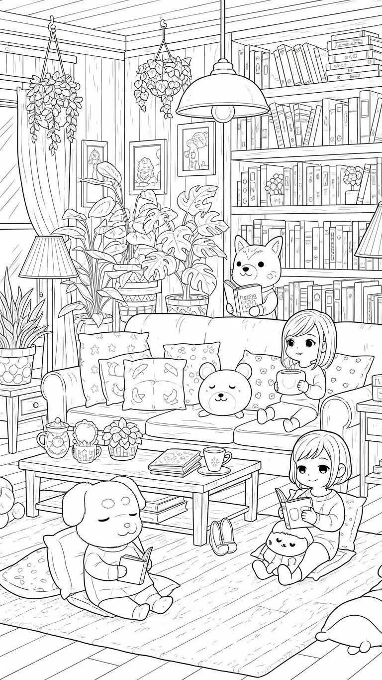 14 Cozy Cuties Coloring Book Ideas