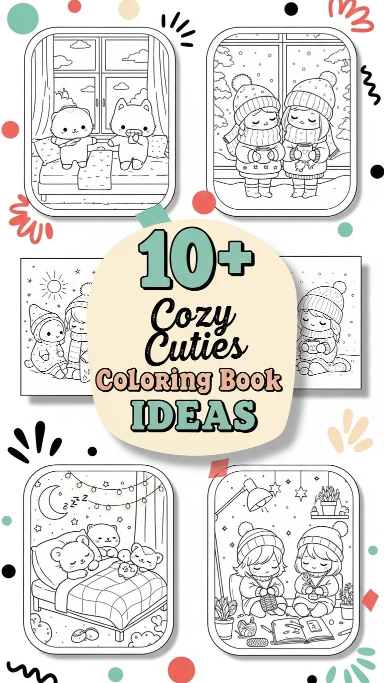 14 Cozy Cuties Coloring Book Ideas
