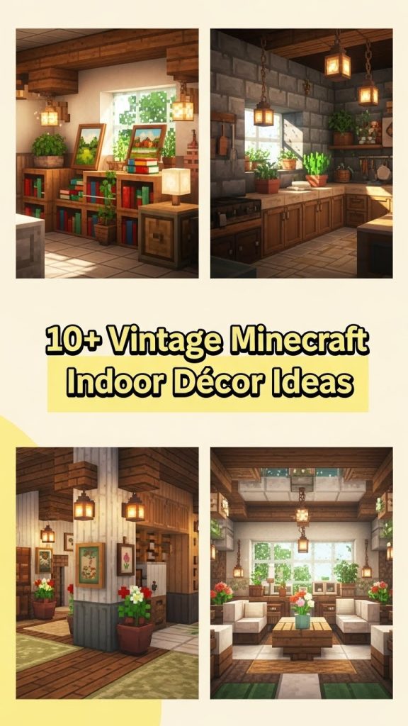 14 Vintage Minecraft Indoor Décor Ideas