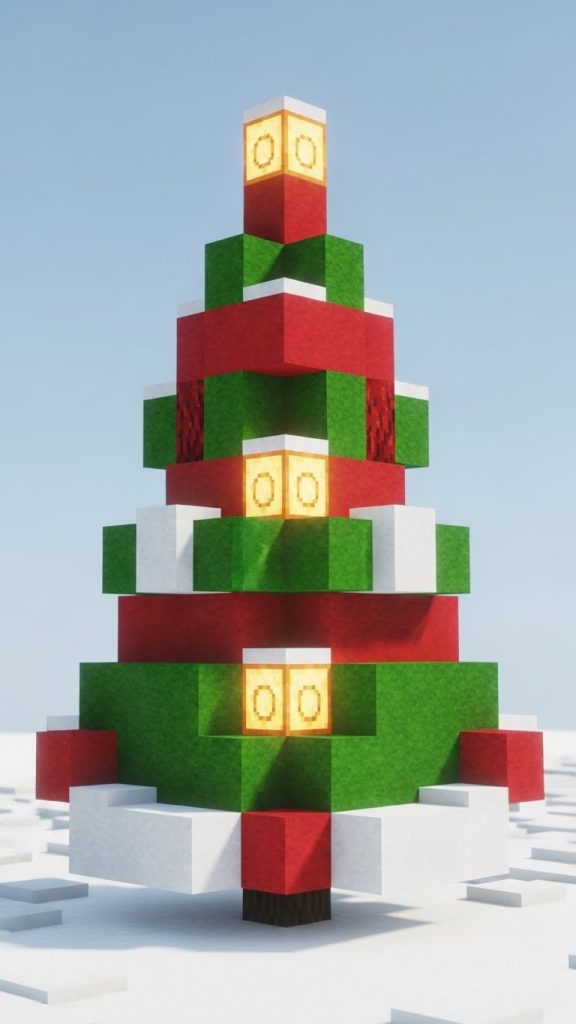 15 Swanky Minecraft Christmas Tree Ideas