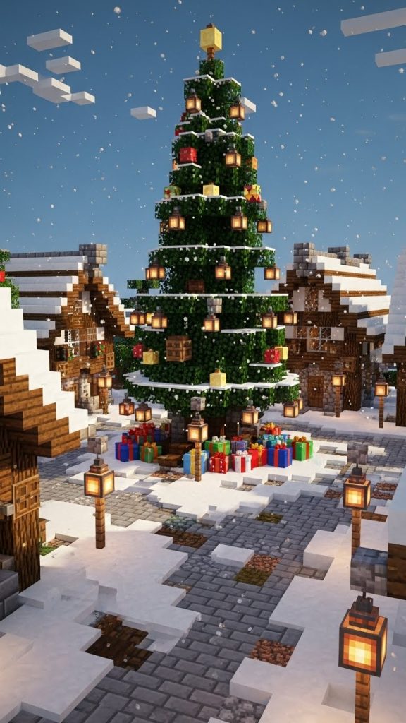 15 Swanky Minecraft Christmas Tree Ideas