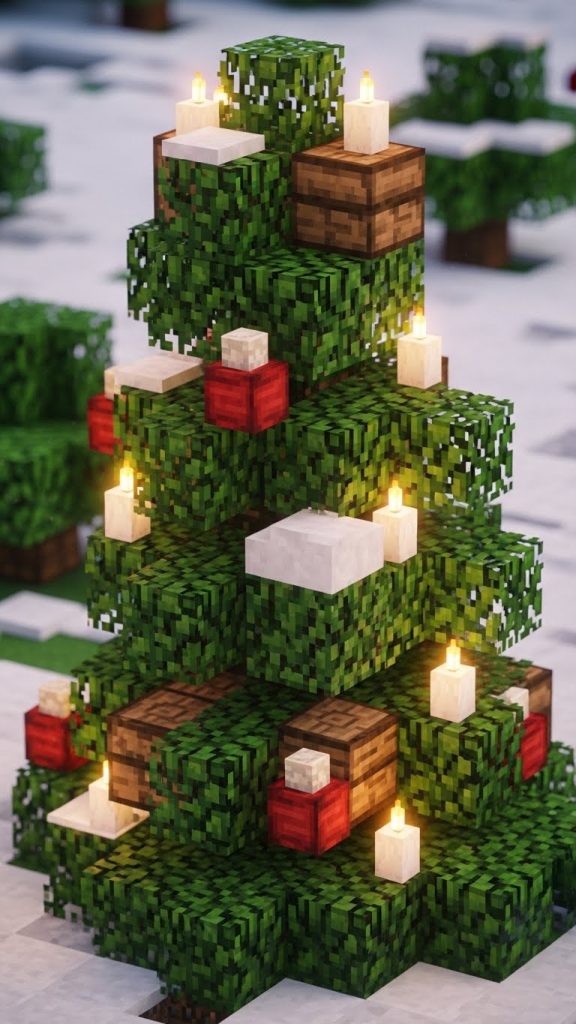 15 Swanky Minecraft Christmas Tree Ideas