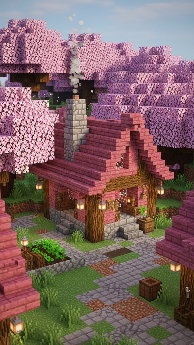 13 Cherry Blossom House Minecraft Ideas