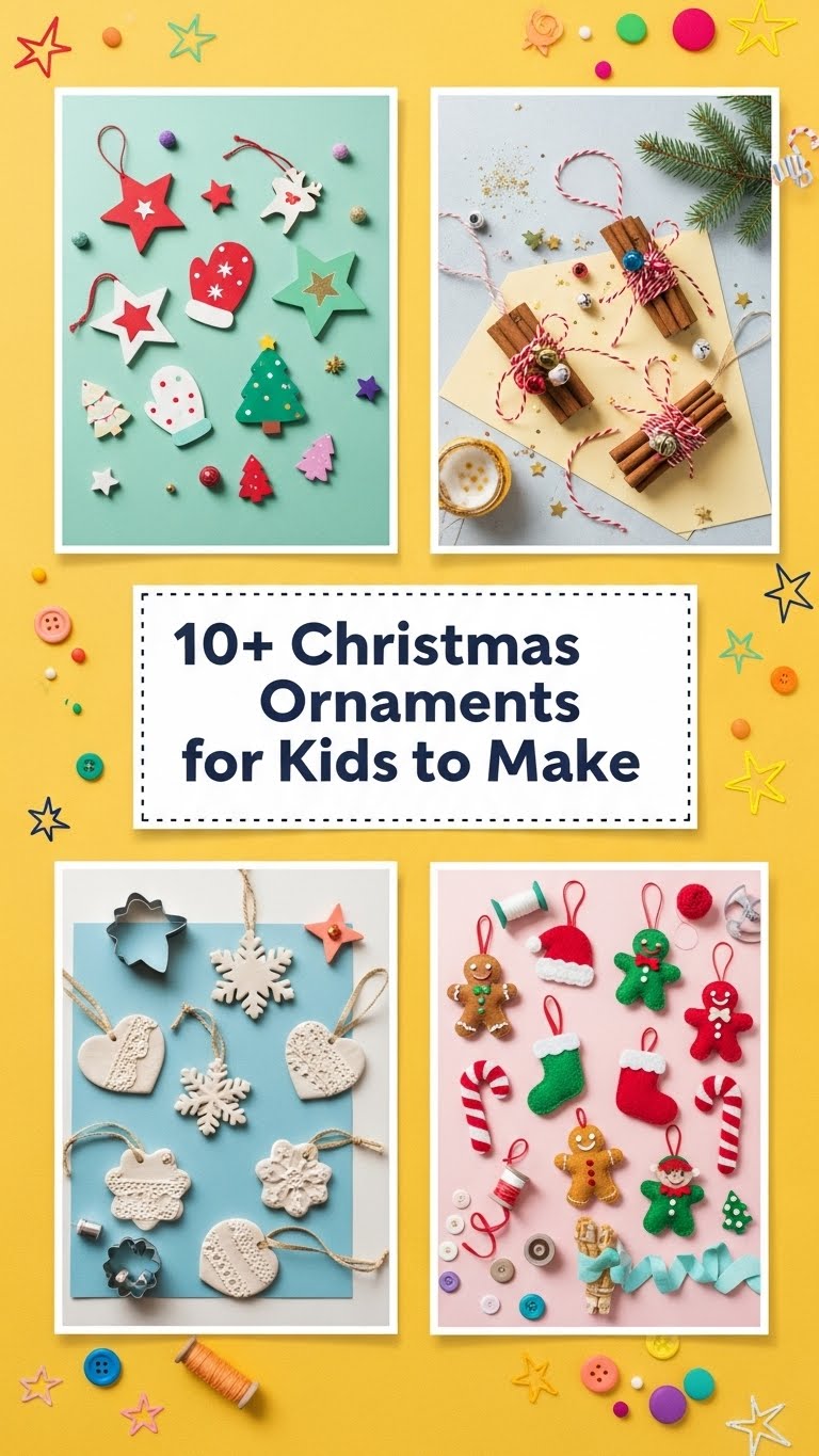 13 Christmas Ornaments for Kids to Make