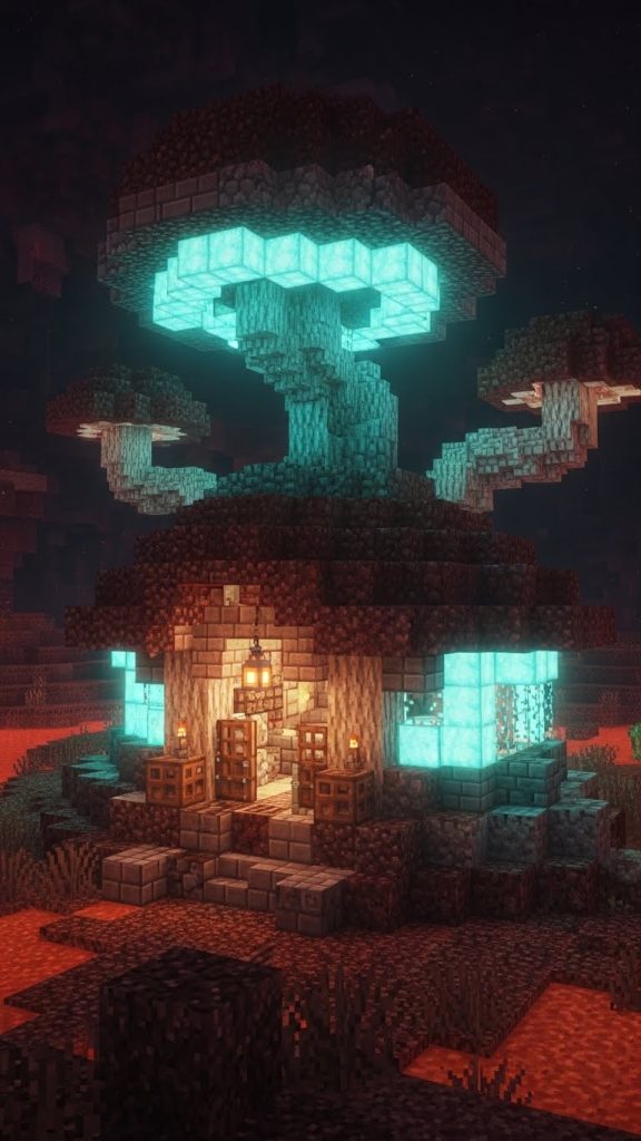11 Minecraft Mushroom Nether Builds for Survival