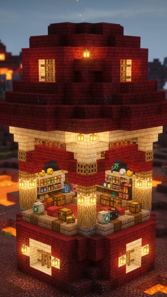 11 Minecraft Mushroom Nether Builds for Survival