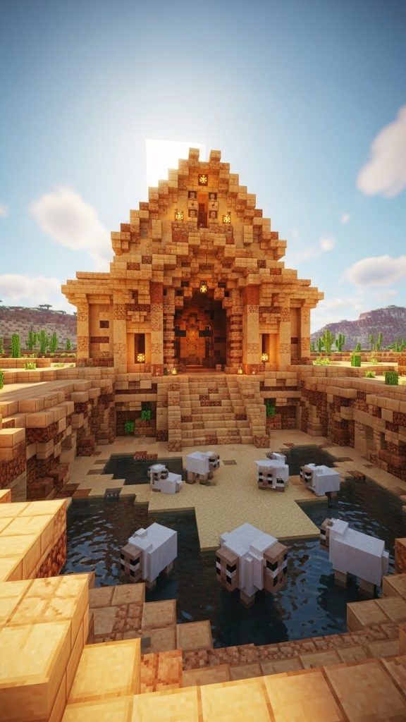 12 Minecraft Sheep Temple Shrine Build Ideas
