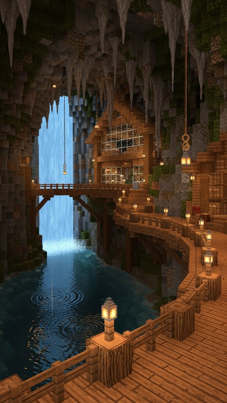 13 Dripstone Starter House Base in Minecraft