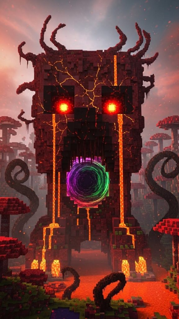 11 Minecraft Creeper Head Nether Portal Ideas