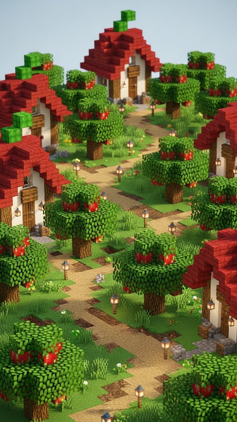 11 Minecraft Apple Base Survival House Ideas