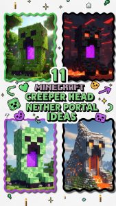 11 Minecraft Creeper Head Nether Portal Ideas