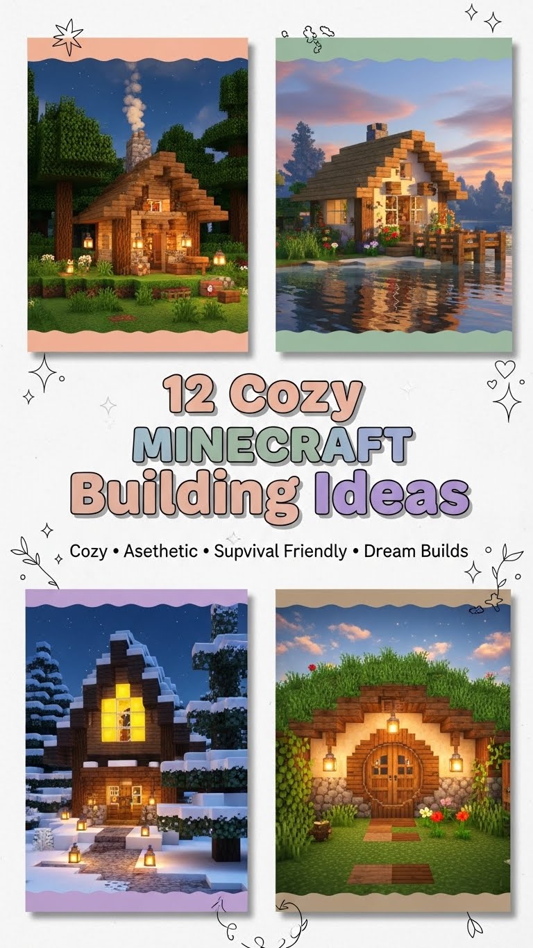 12 Aesthetic Cozy Minecraft Building Ideas