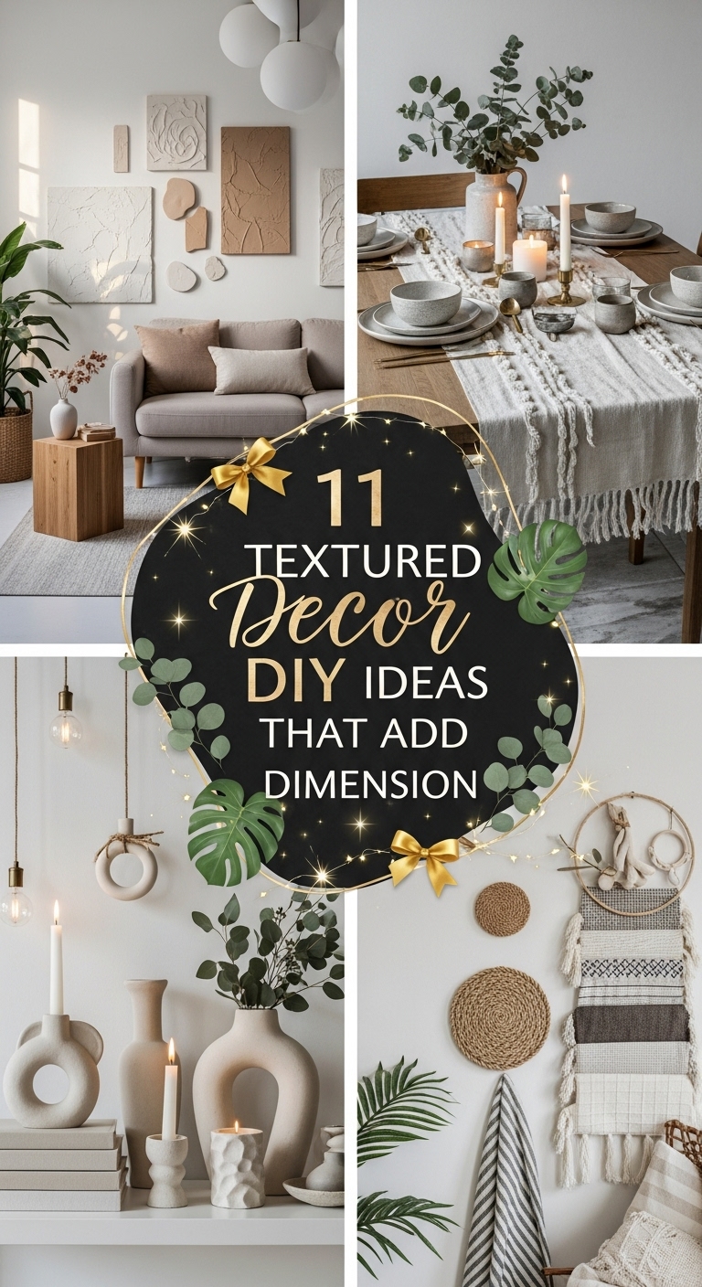 11 Textured Decor DIY Ideas That Add Dimension