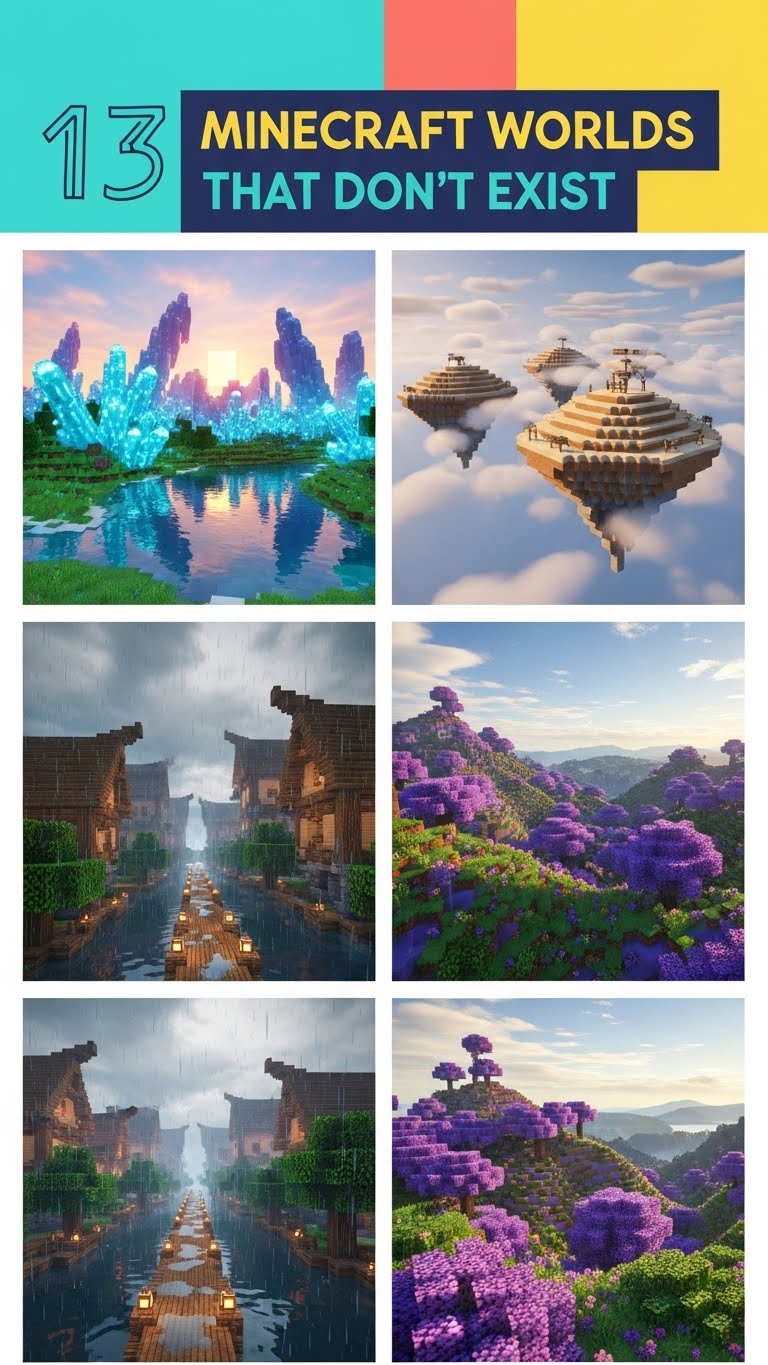 13 Aesthetic Minecraft Worlds That Don’t Exist