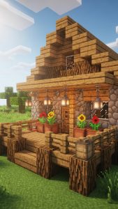 12 Aesthetic Minecraft Survival Oak Starter House Ideas