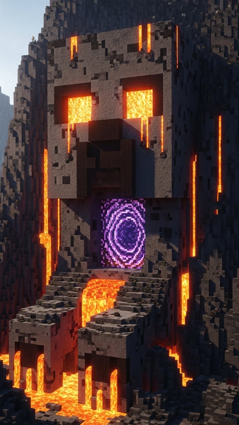 11 Minecraft Creeper Head Nether Portal Ideas