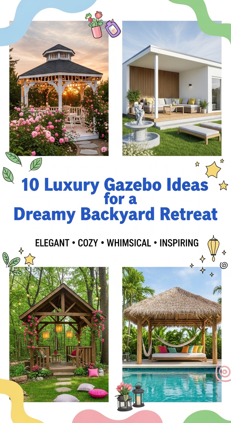 10 Luxury Gazebo Ideas for a Dreamy Backyard Retreat