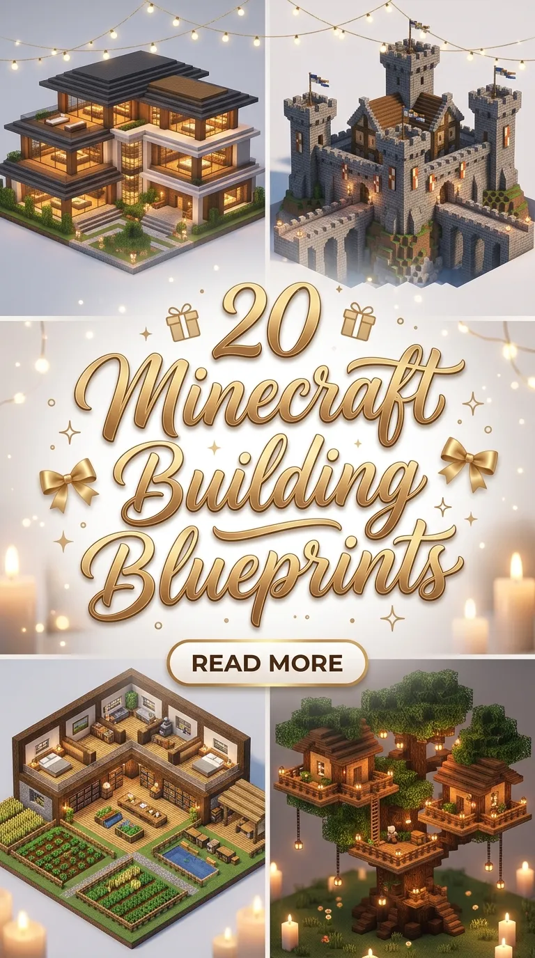 20 Minecraft Building Blueprints