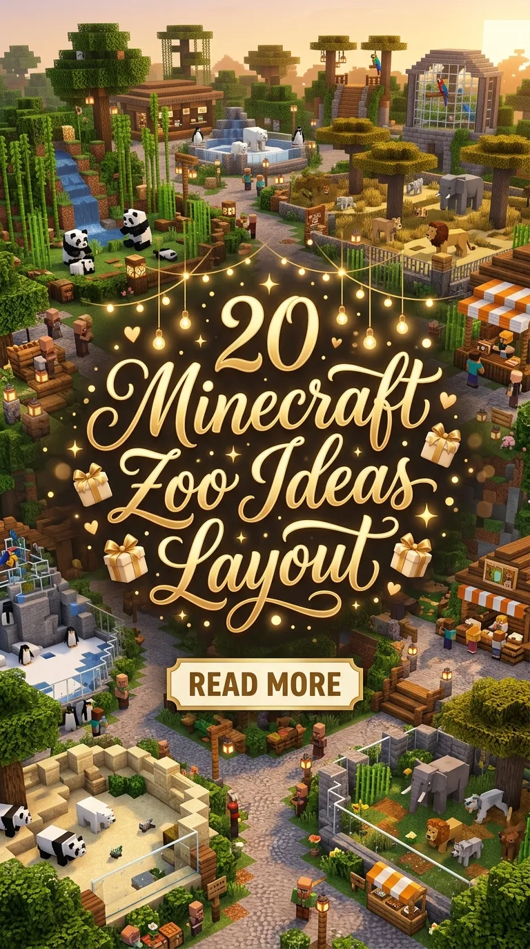 20 Minecraft Zoo Ideas Layout