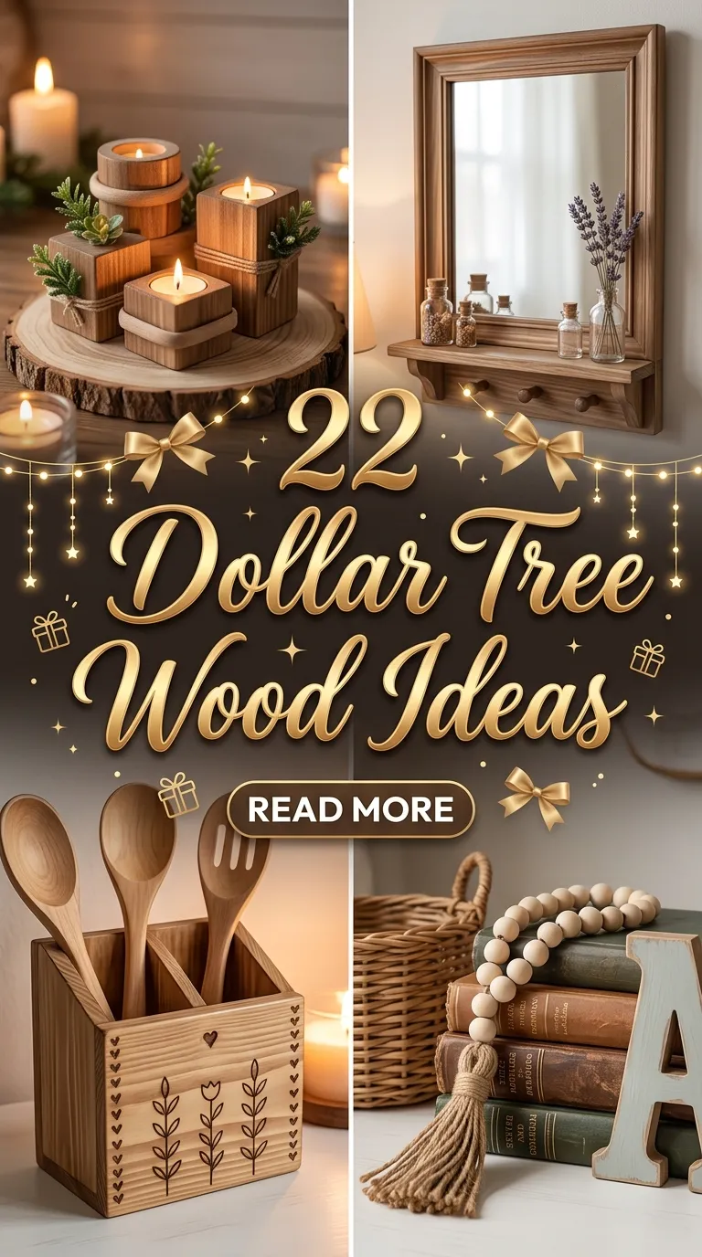 22 Dollar Tree Wood Ideas